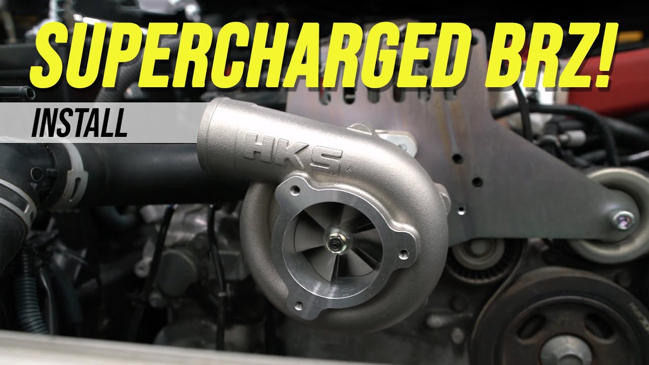 Supercharger gets installed on BRZ - YouTube