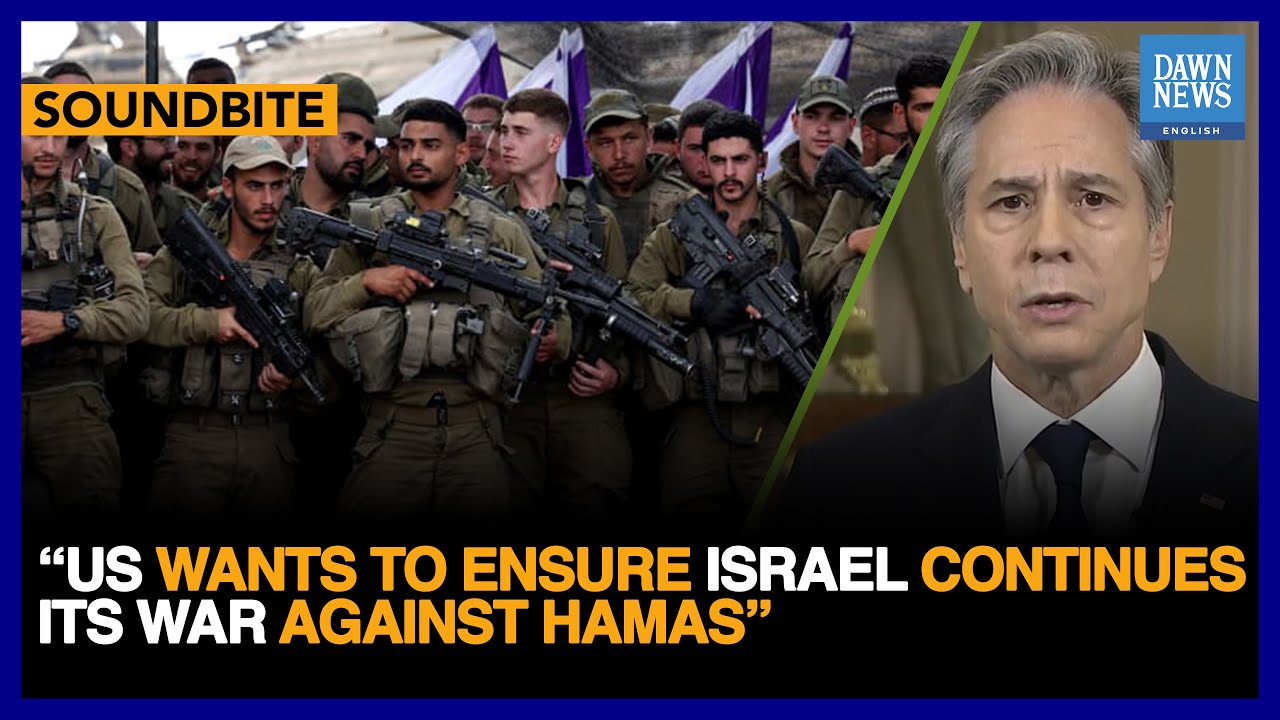 US Wants To Ensure Israel Continues War Against Hamas, Says Antony ...