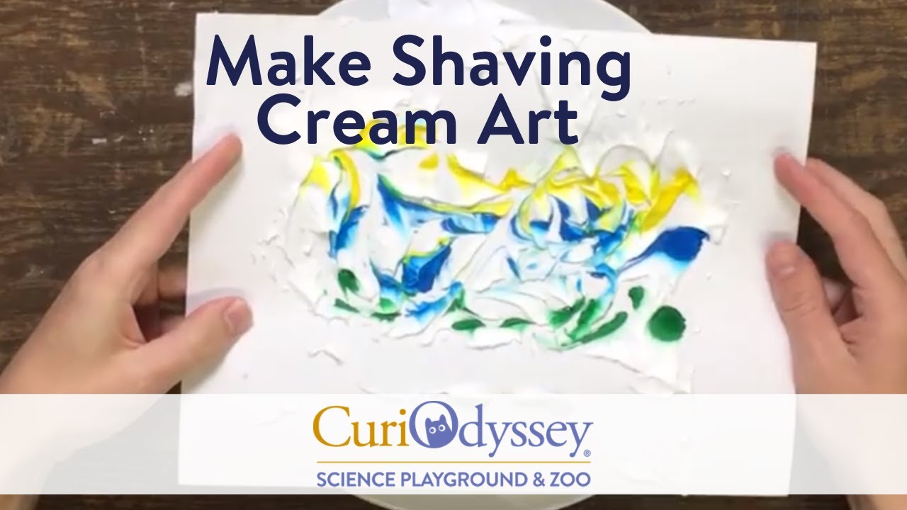 How to Make Shaving Cream Art - YouTube