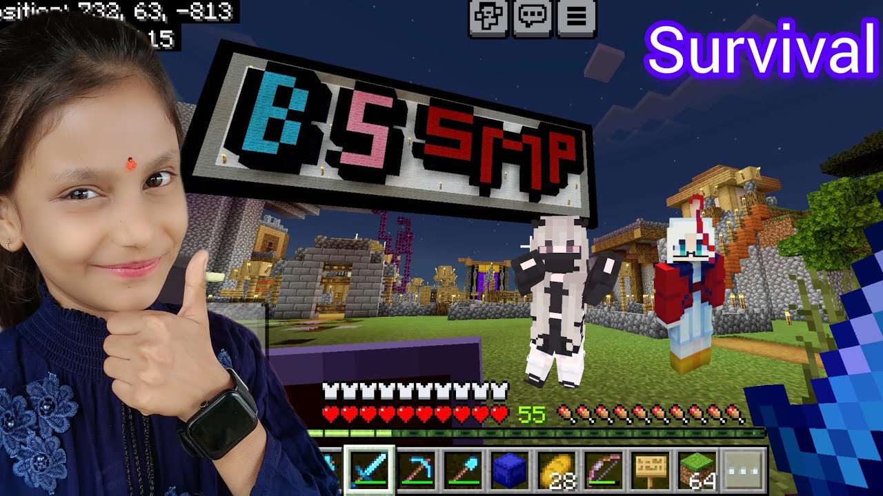 minecraft BS SMP tour//survival series|| - YouTube