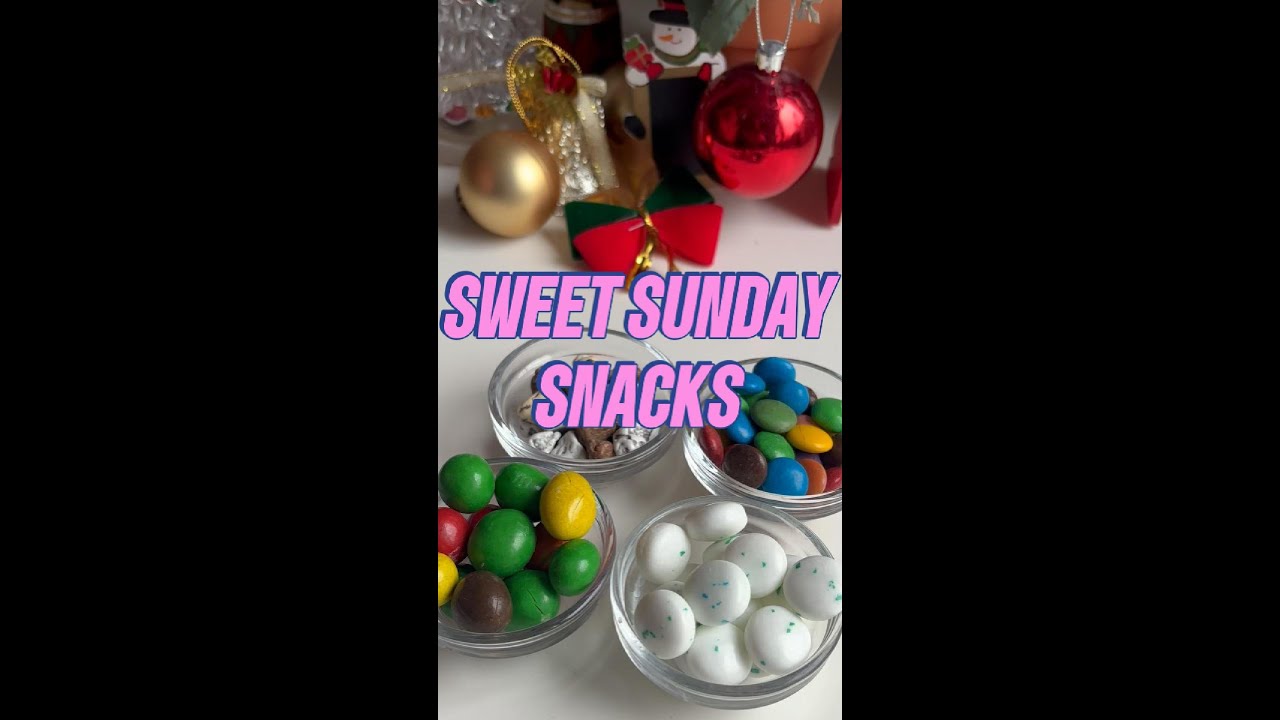 ASMR Sweet Sunday Snacks #sunday #chocolate #snack #mini #yummy #candy ...