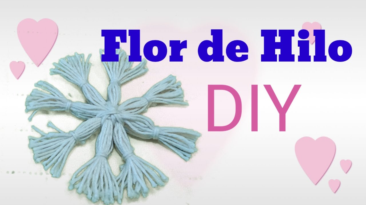 Como hacer flor con hilo de crochet HOW TO MAKE a Flower yarn 🇵🇹Como ...