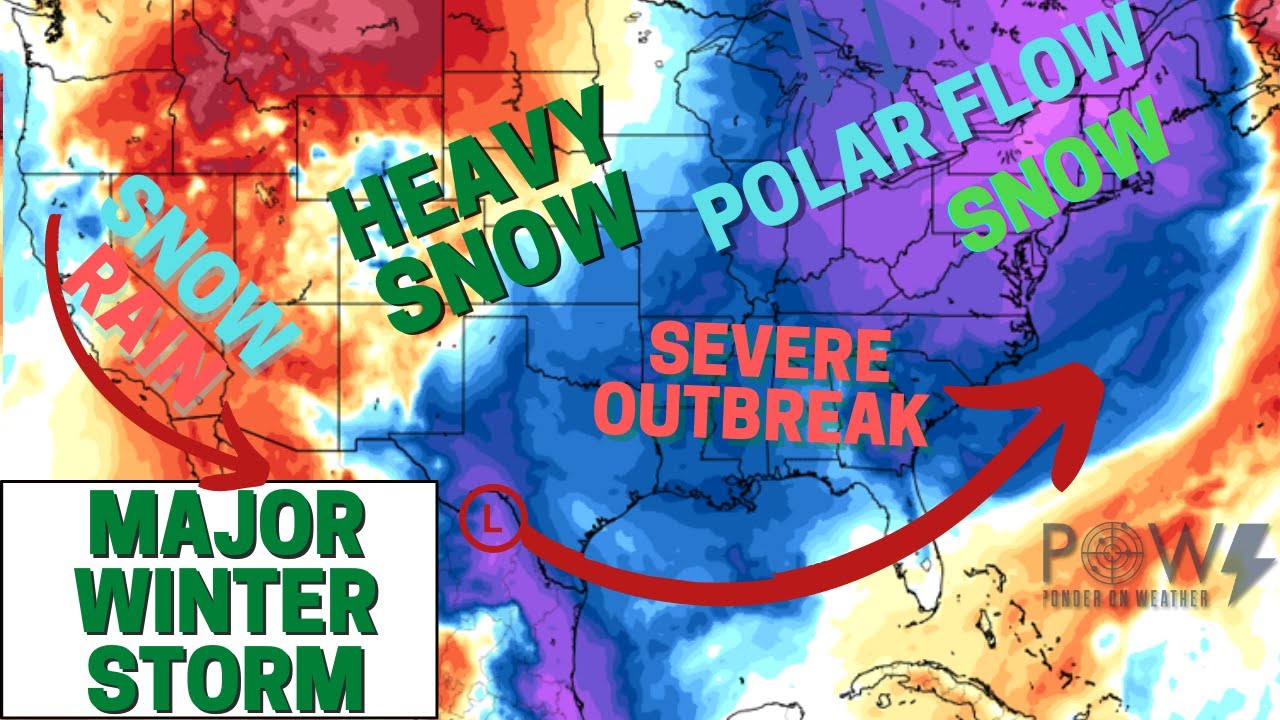 Major Winter Storm! Heavy Snow, Extreme Winds & Severe Weather! - POW ...