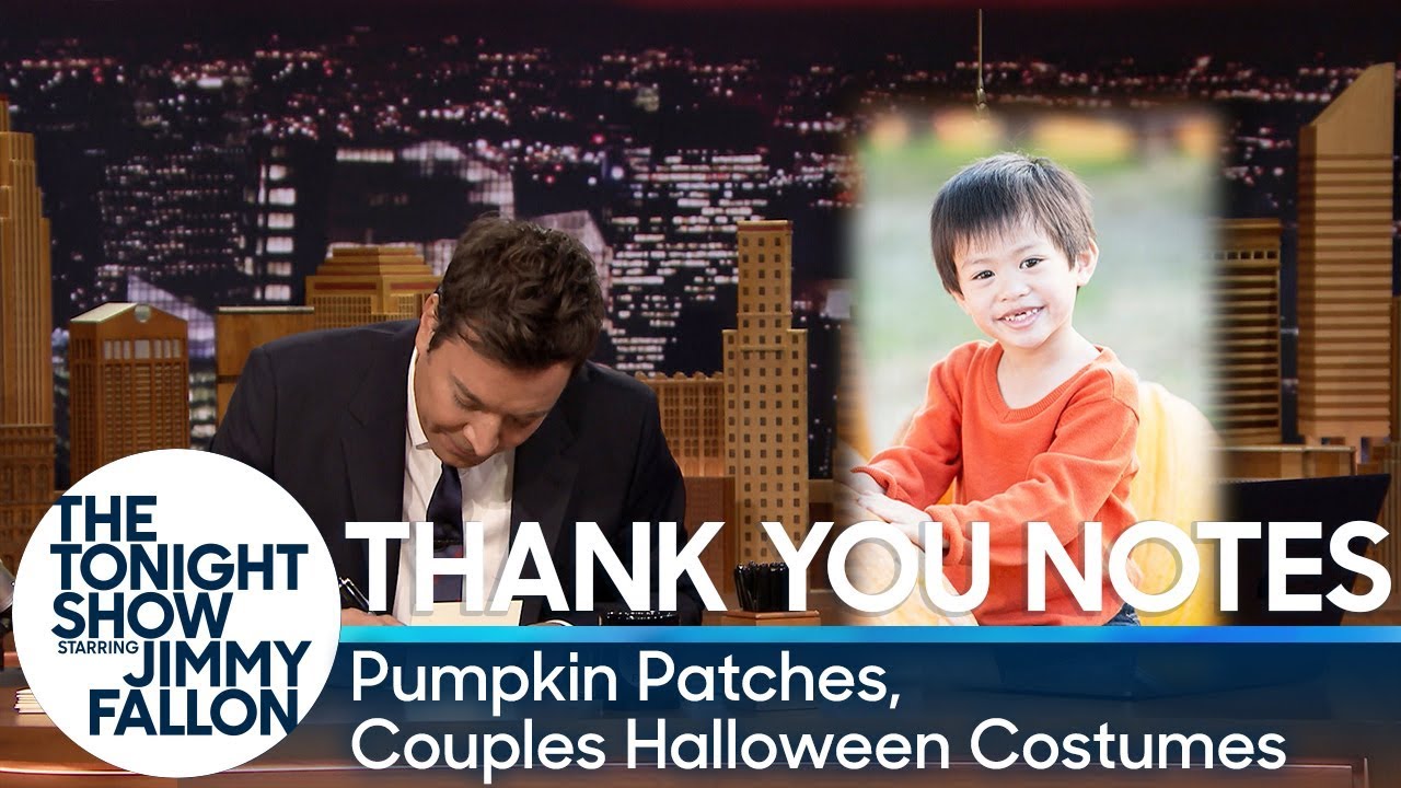 Thank You Notes: Pumpkin Patches, Couples Halloween Costumes - YouTube