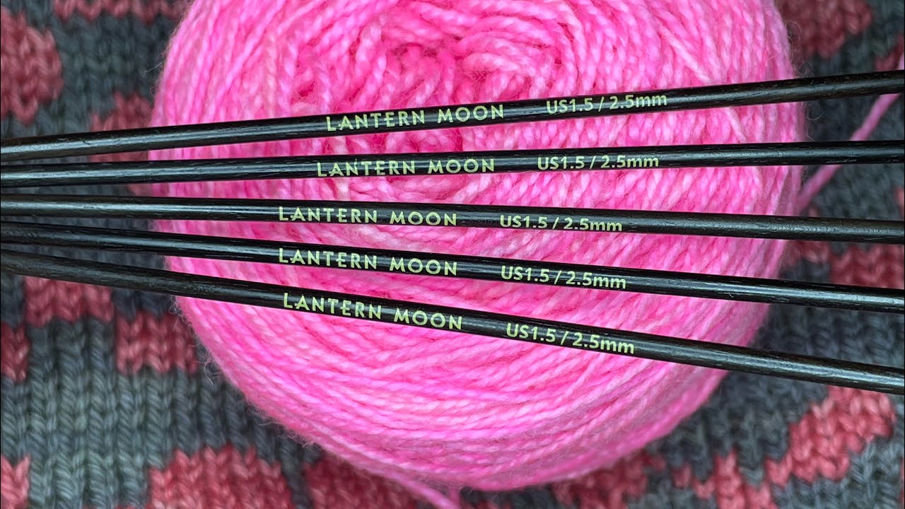 Lantern Moon 🌙 Ebony Wooden Knitting Needles 🤩 - YouTube