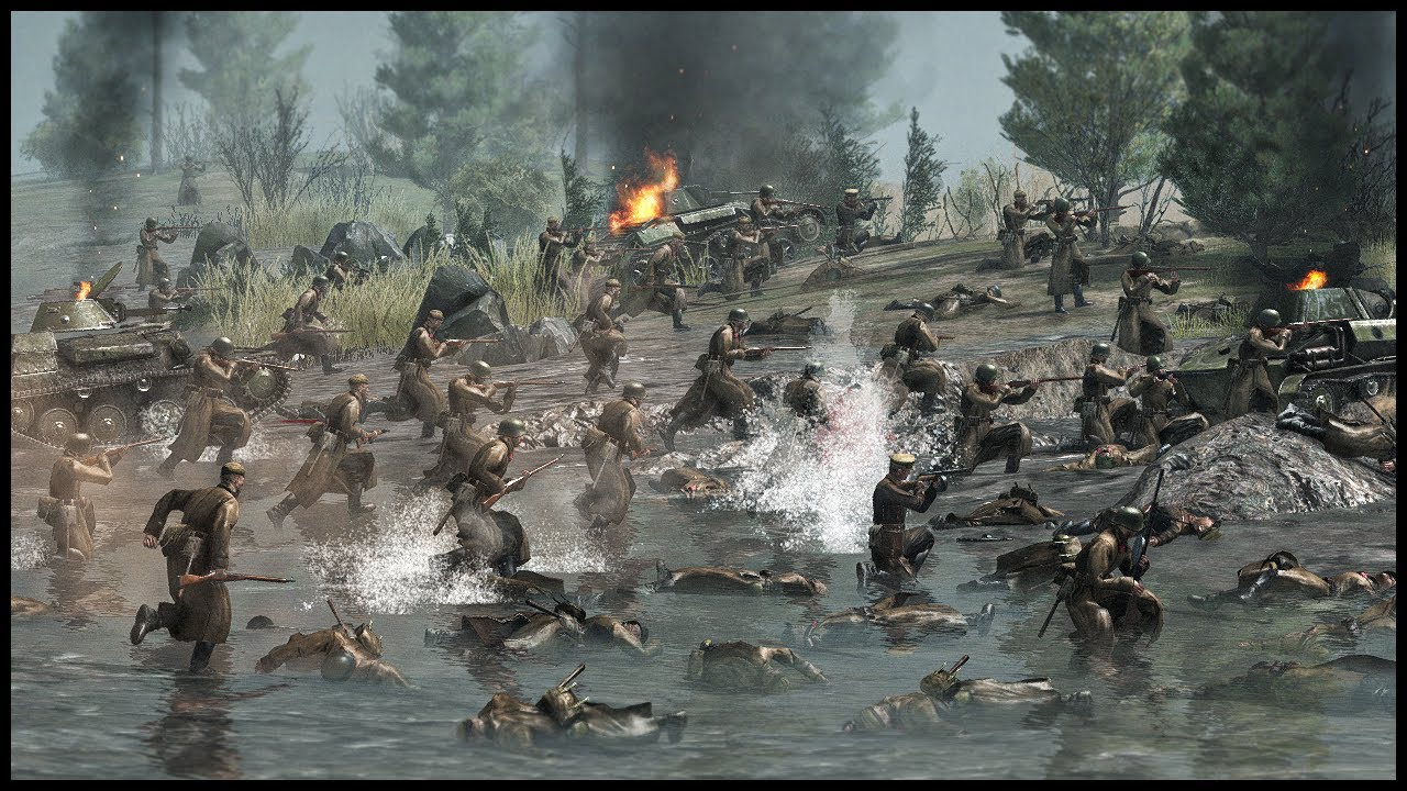 HUGE RIVER CROSSING BATTLE! Custom Gates of Hell Editor Battle - YouTube