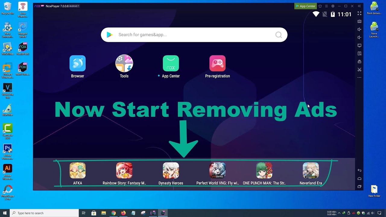 Cara menghilangkan iklan Nox Player - YouTube