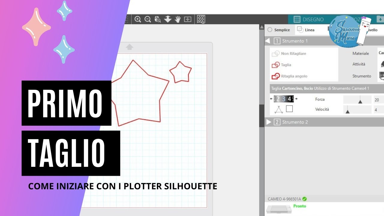 PRIMO TAGLIO CON LA TUA SILHOUETTE - YouTube
