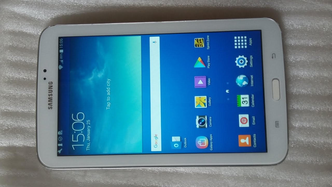 Samsung tab 3 sm 217s wifi + 3G (Réseau Sprint) - YouTube