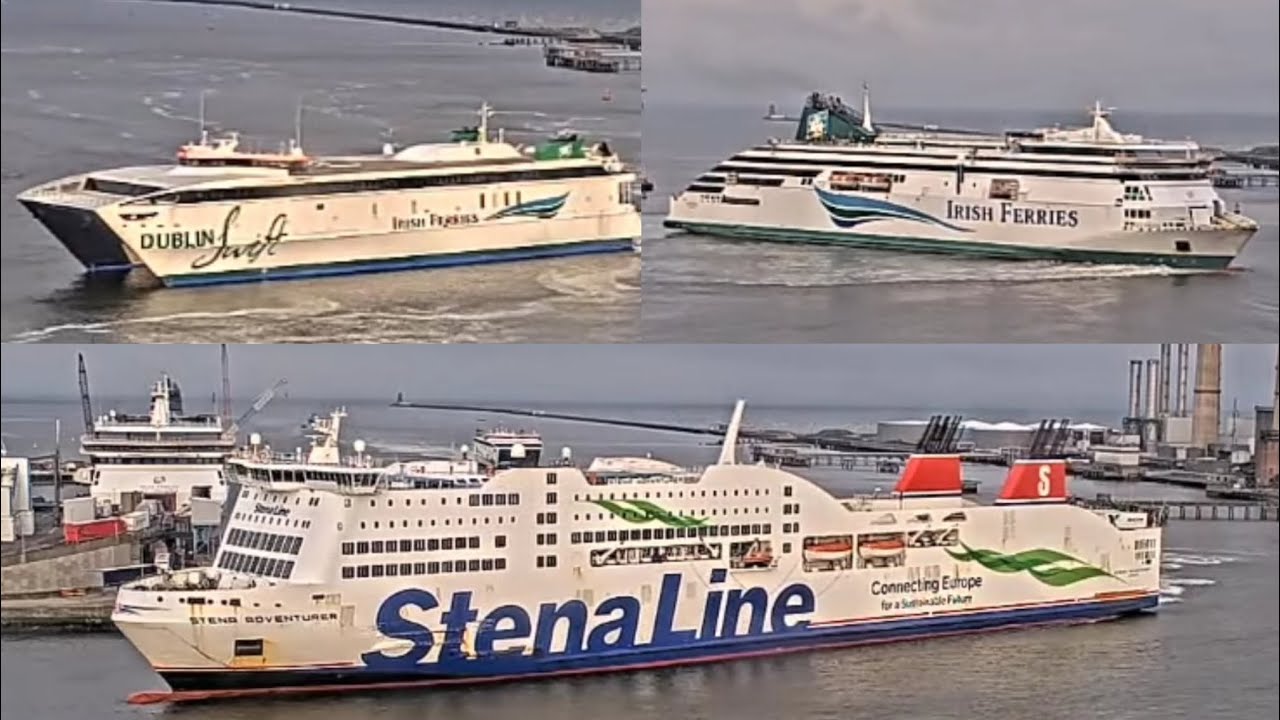 Stena line: M/S Stena adventurer & Irish ferries: M/S Dublin swift & M ...
