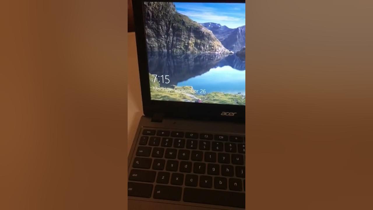 windows 10 on a chromebook (acer c720) - YouTube