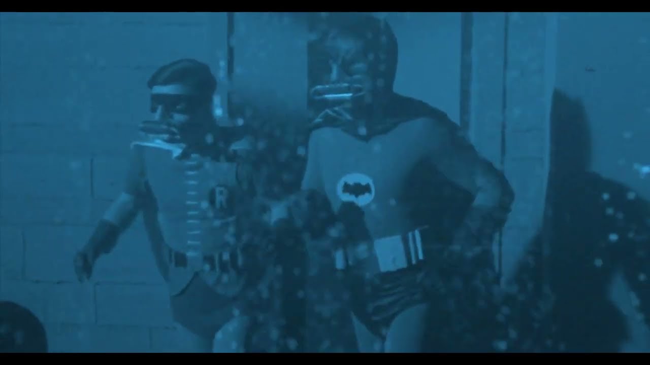 '66 Batman & Robin Vs. Riddler Underwater Fight scene edit featuring ...