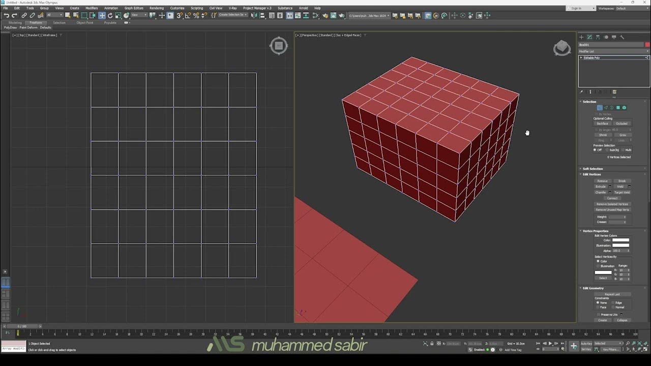 3D max basic tutorials part 3 edit poly - YouTube