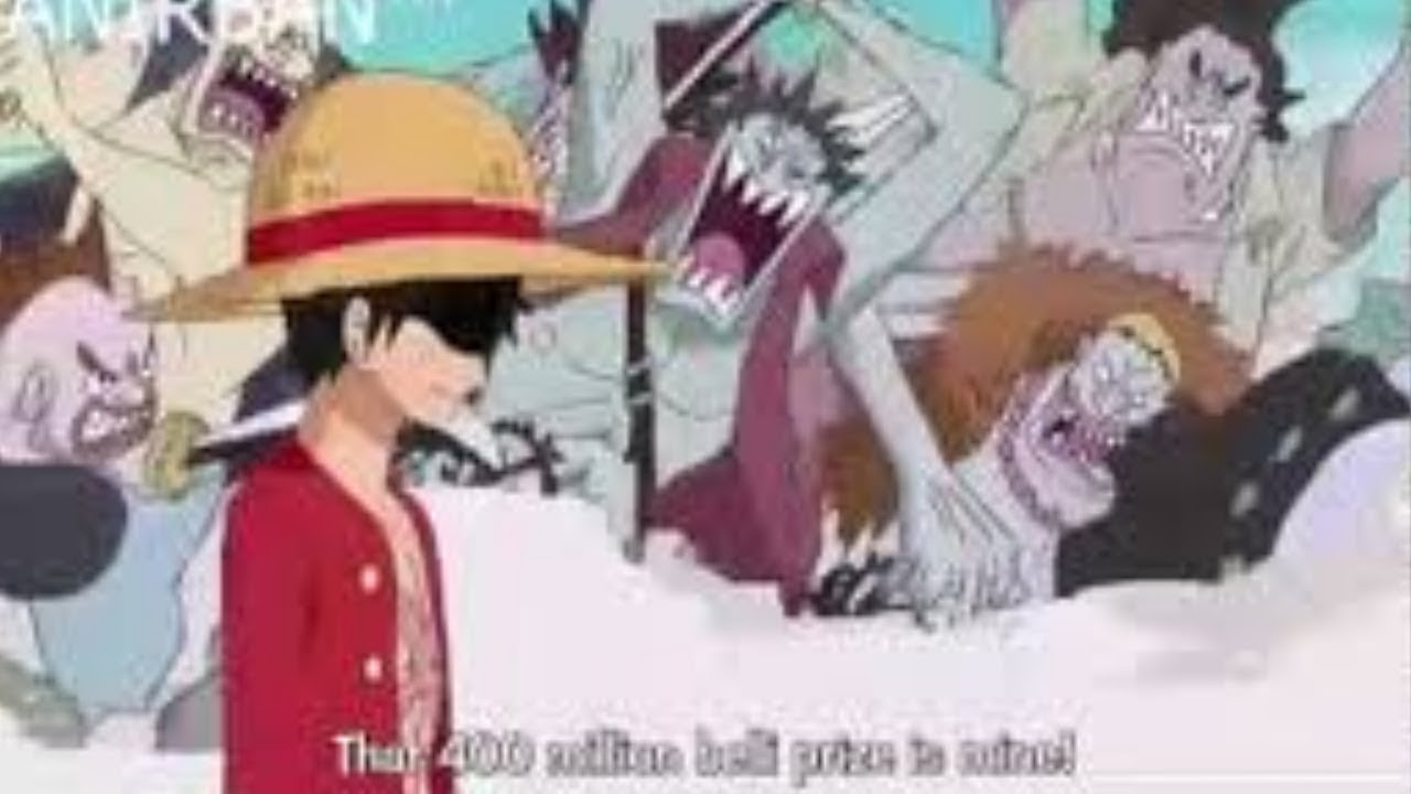 Luffy vs 100,000 Fishman! - YouTube