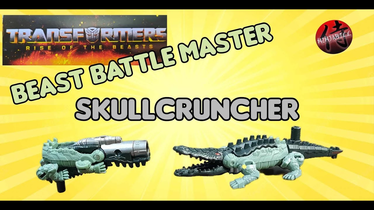 Transformers Rise of the Beasts Beast Battle Master Skullcruncher - YouTube