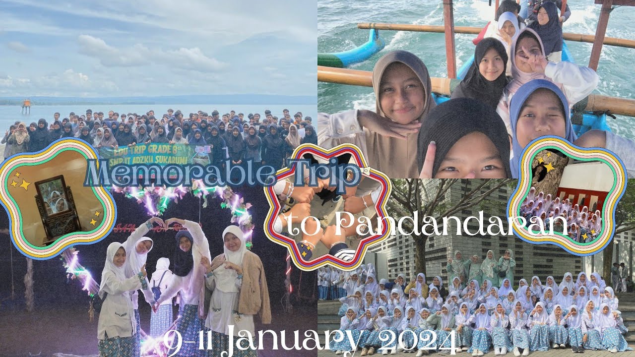 MEMORABLE TRIP🚌| 🐚Pangandaran Vlog by: Zahira, Necilla, Hasna Mufida ...