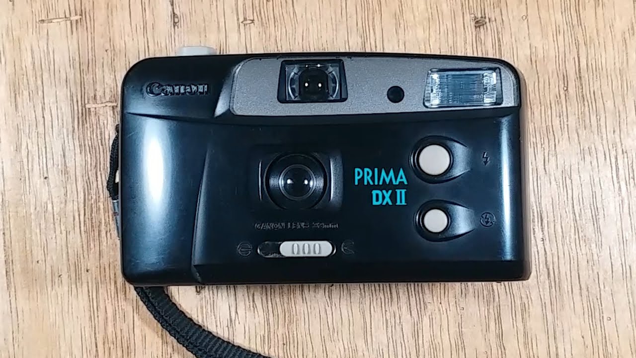 Canon Prima DX II 35mm point and shoot film camera - YouTube