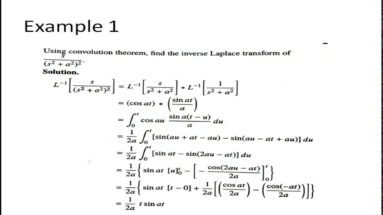 Convolution Theorem Laplace Transform Examples - nzosringlish Convolution Theorem Laplace Transform Examples - nzosringlish