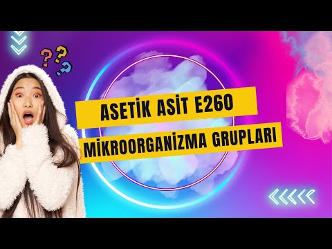 Asetik asit E260'ın farklı mikroorganizma gruplarına karşı etki alanı nasıldır?