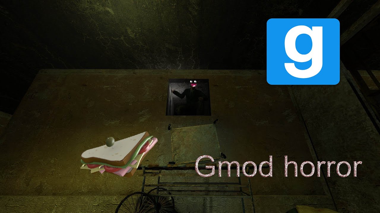 Gmod horror map | Funny Moments | Delivering Bob's Sandwich & Escaping ...