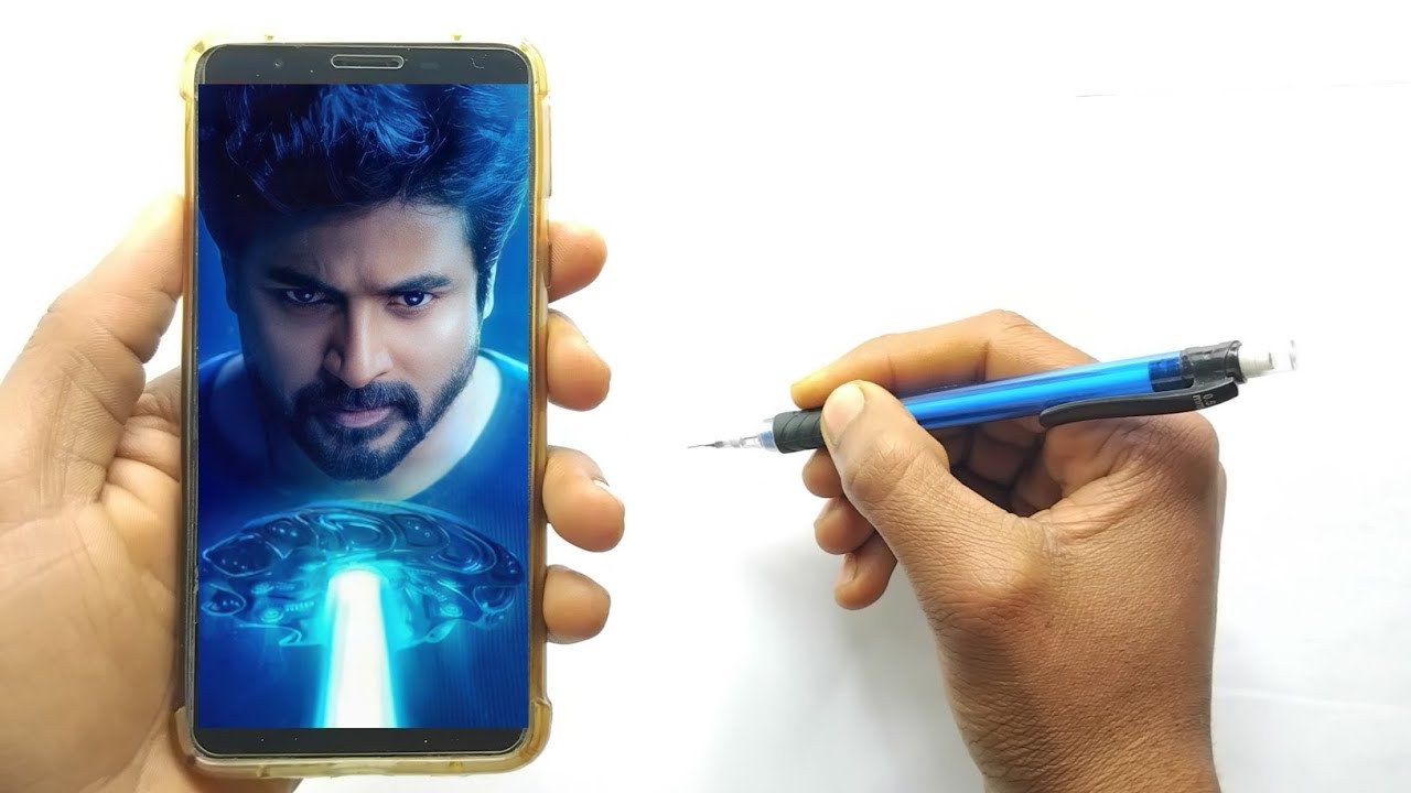 Ayalaan movie Sivakarthikeyan drawing, Outline Tutorial - YouTube