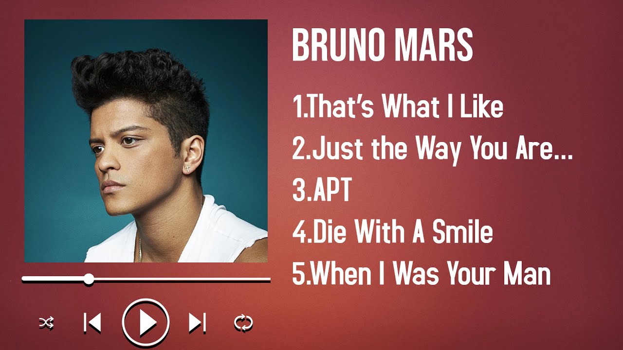 Essential 2025 Songs by Bruno Mars Perfect Mix for Fans of All Ages ...