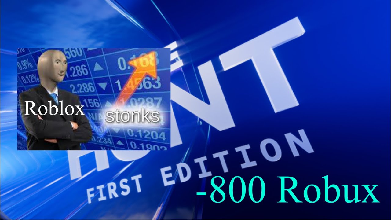 -800 Robux (The Hunt is the way Roblox get money :o) - YouTube