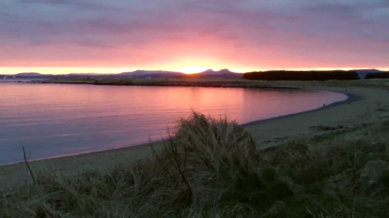 Shell Bay (Elie, Scotland) sunset 3/4/13 - YouTube