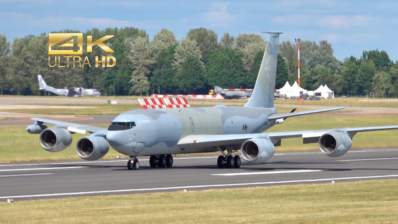 (4K) Boeing KC-135 Stratotanker from Metrea N572MA departure at RAF ...