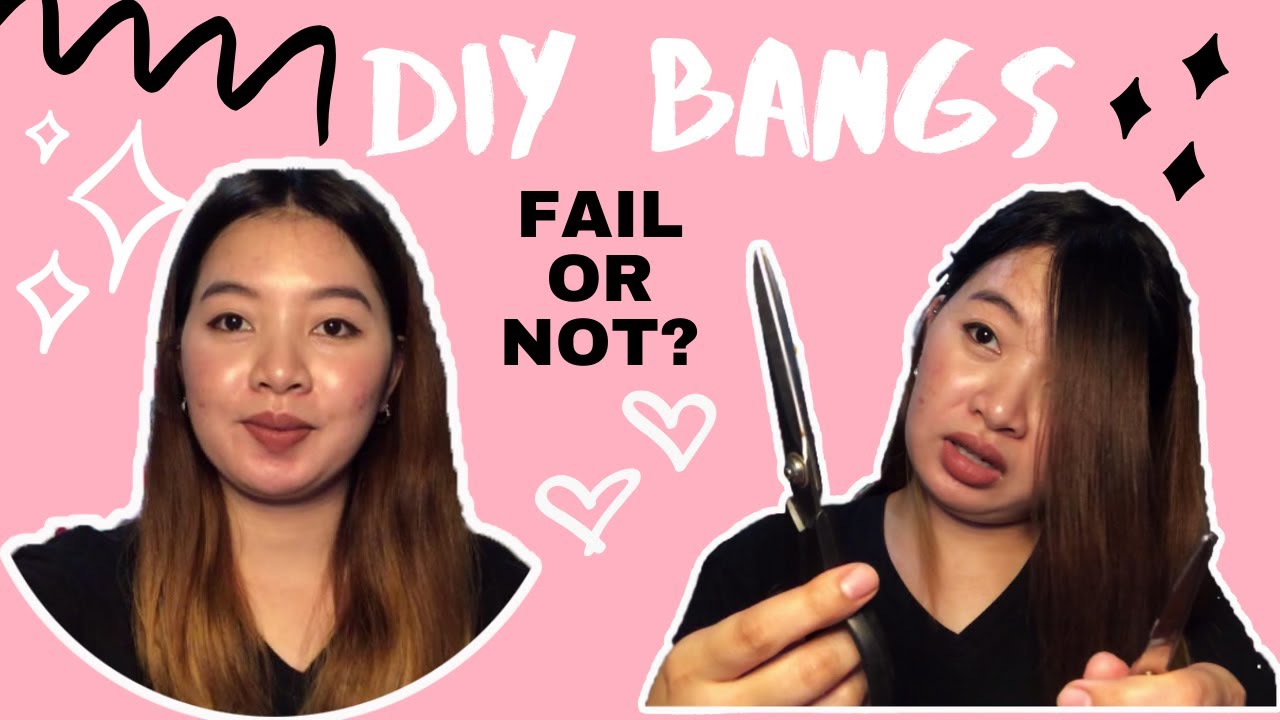 CUTTING MY OWN BANGS - FAIL OR NOT??? - YouTube