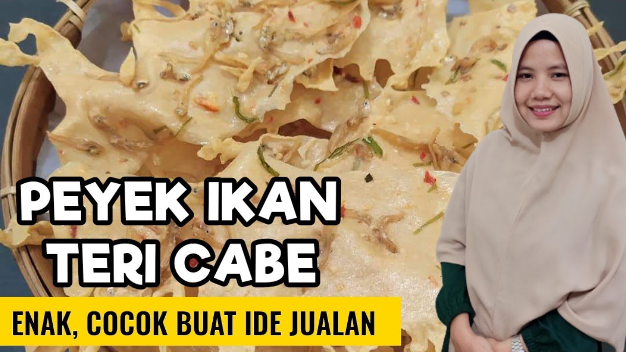 Cara Membuat Peyek Ikan Teri Cabe - YouTube