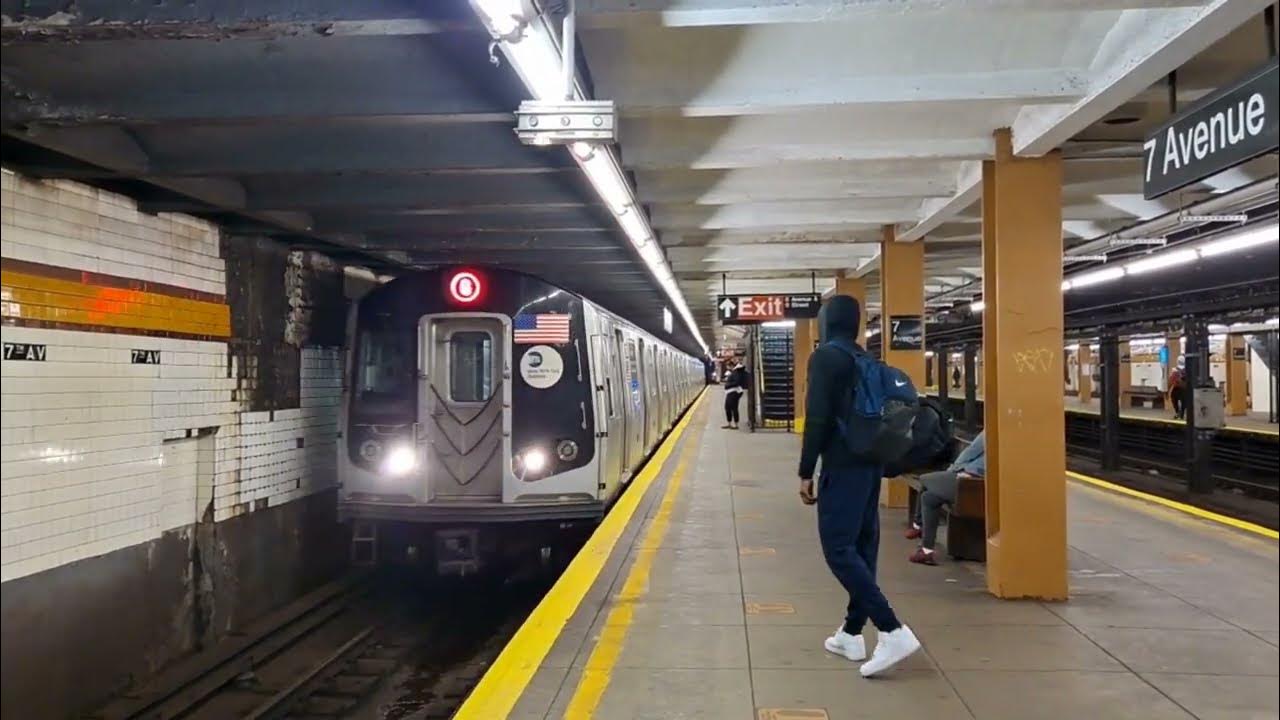 MTA NYCT Subway: Court Square Bound R160B Siemens (G) Train @ 7th Avenue - YouTube