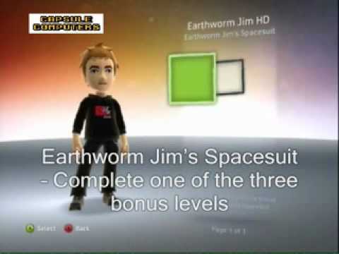 Earthworm Jim HD Xbox Avatar Awards - YouTube
