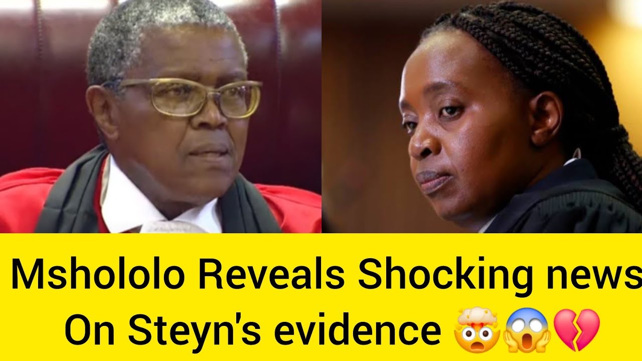 Adv. Mshololo reveals again that Steyn created "FAKE" evidence over a call between Kelly and ...