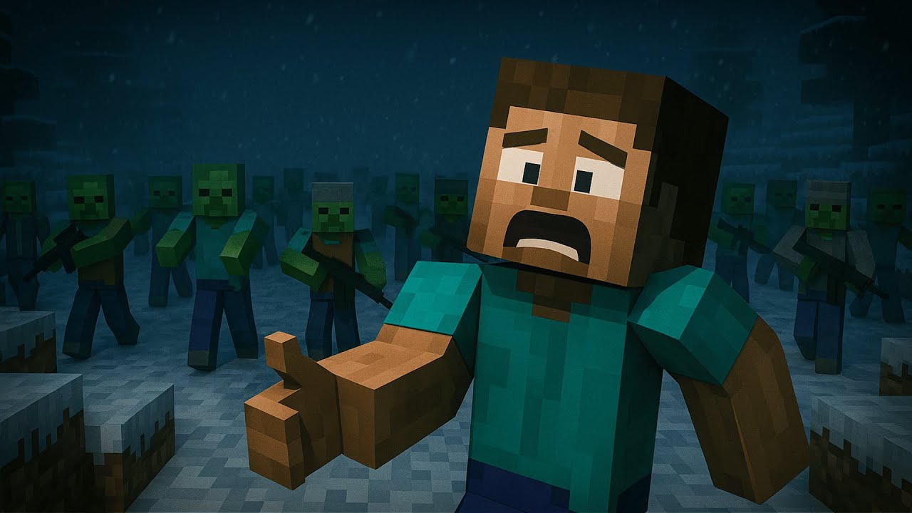 Surviving The WORST Zombie Apocalypse on Minecraft... (ZombieCraft ...
