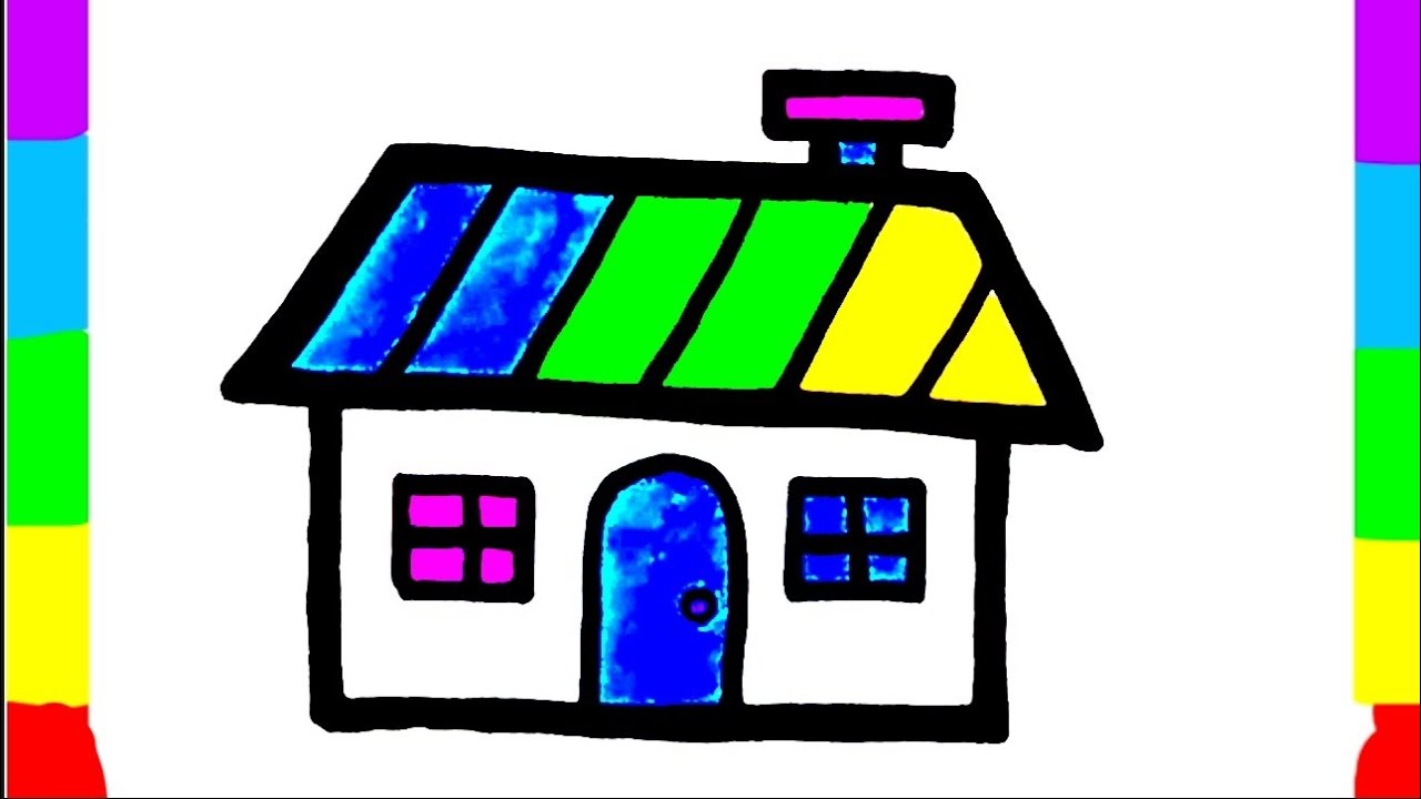 Drawing House from Dot| House drawing for kids and toddlers|| - YouTube