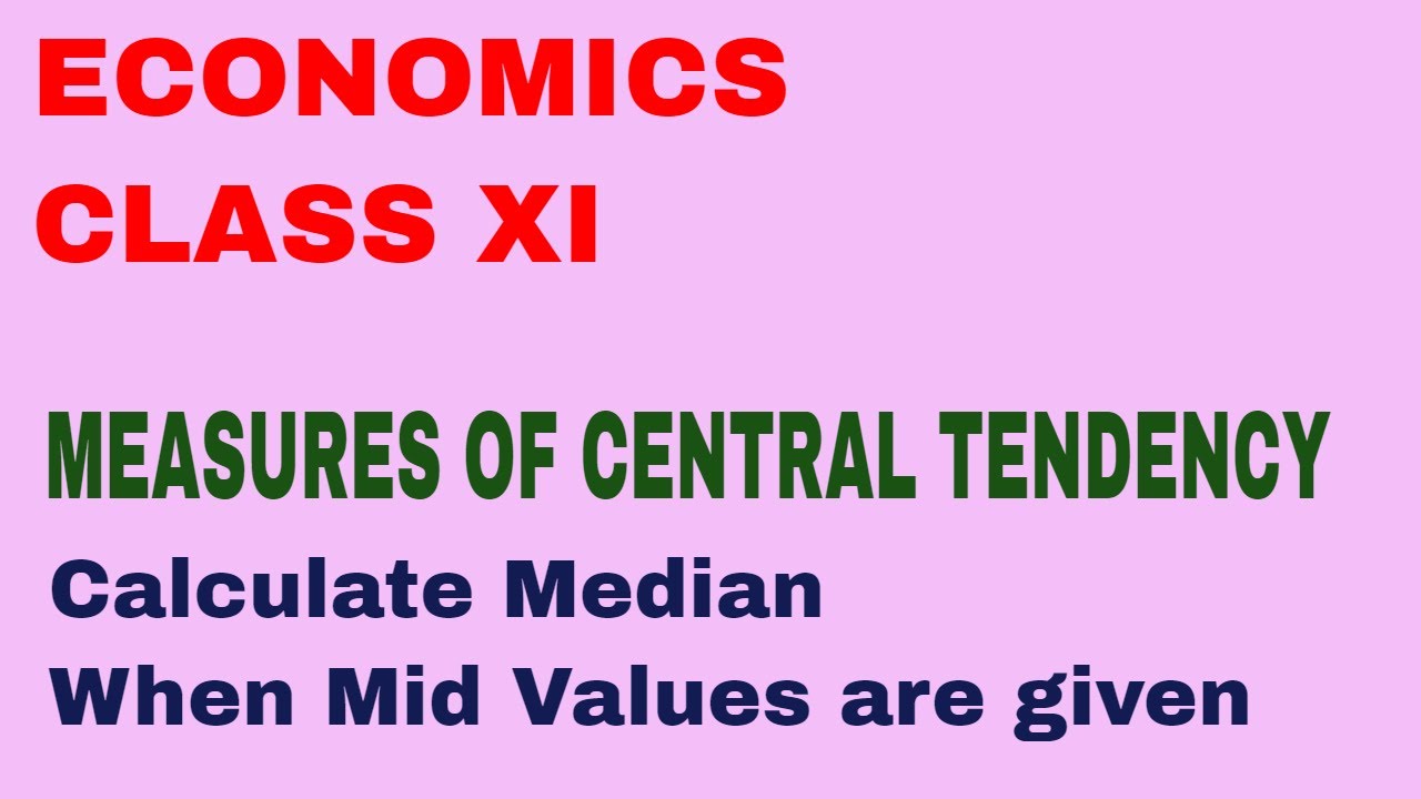 Process to calculate median when mid values are given - YouTube