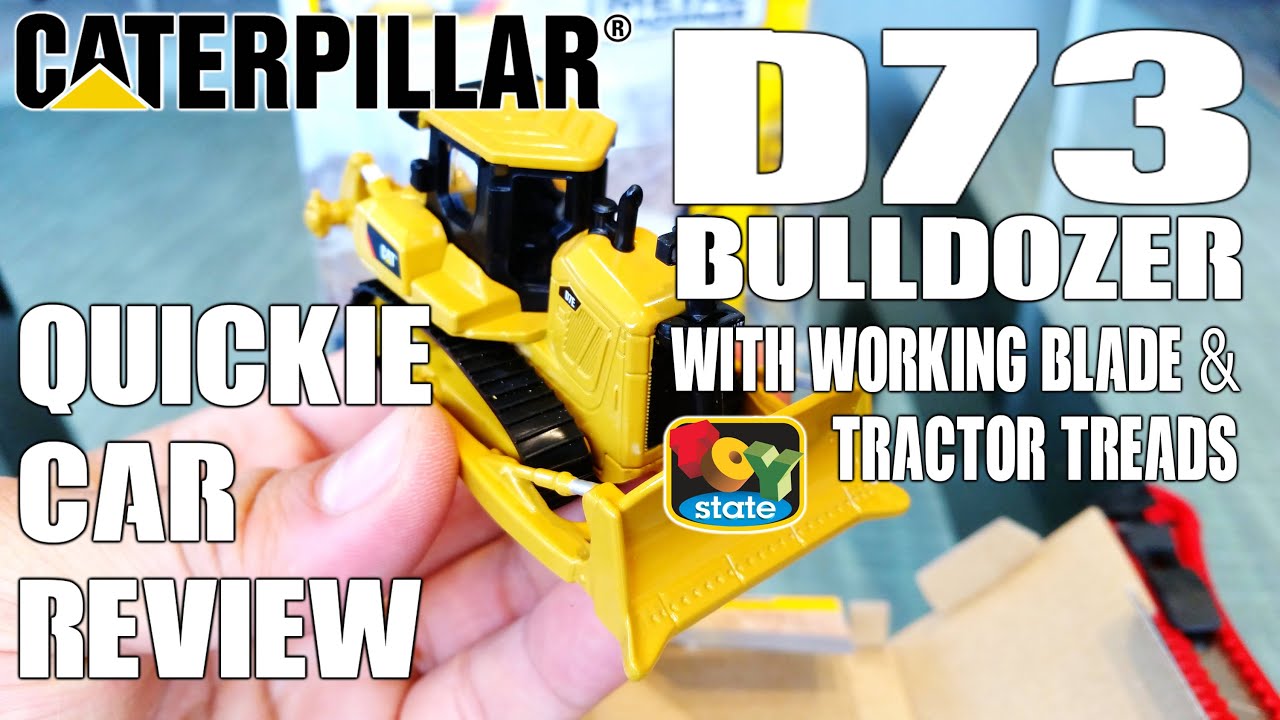 QUICKIE CAR REVIEW: diecast D73 Bulldozer with rubber treads & working ...