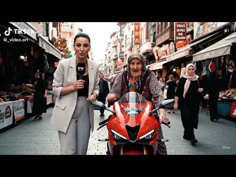 Kimse Böyle Bir Motorcu Beklemiyordu Fatma Teyze Şov Yaptı!