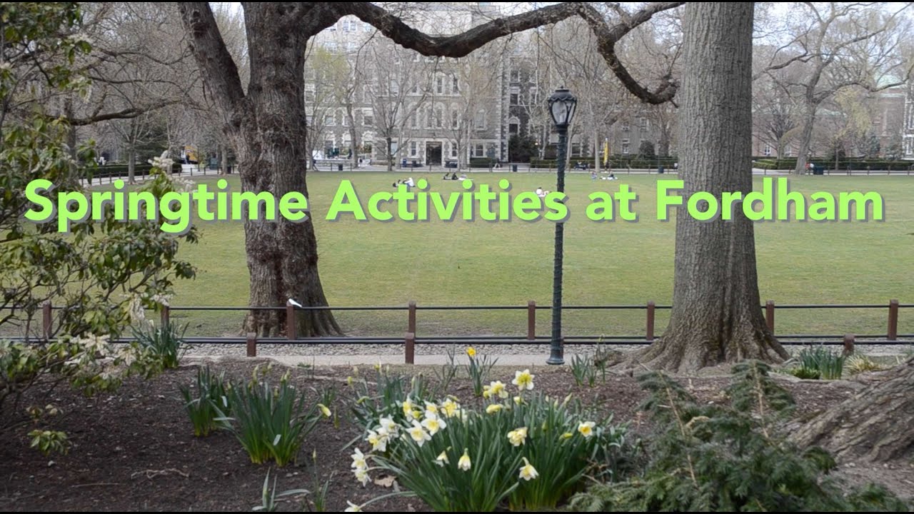 Fordham Students Celebrate Spring! - YouTube