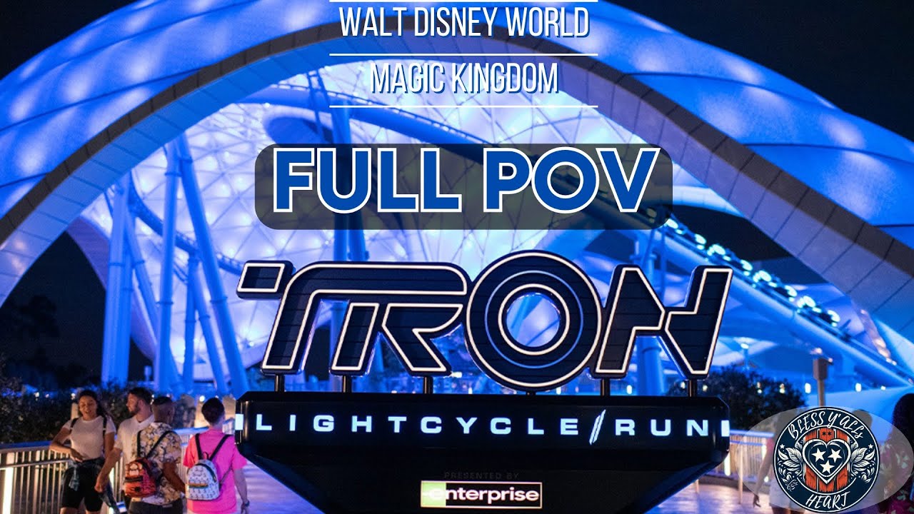 I Rode the TRON Lightcycle Run - 4K FULL POV - Queue - Tomorrowland ...