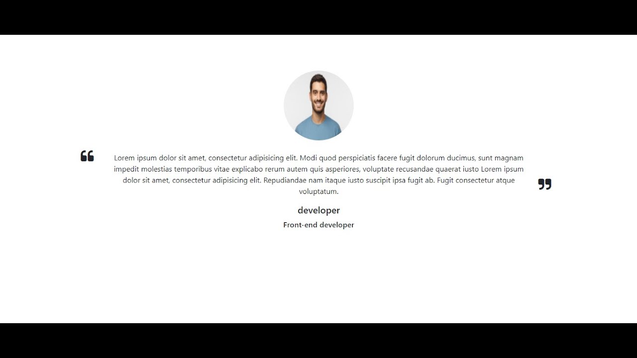 How To Make Website Testimonials Section Using HTML CSS And Bootstrap ...