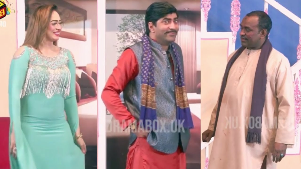 Sajan Abbas and Aslam Chitta with Sheela Choudhary | Stage Drama Hasse ...