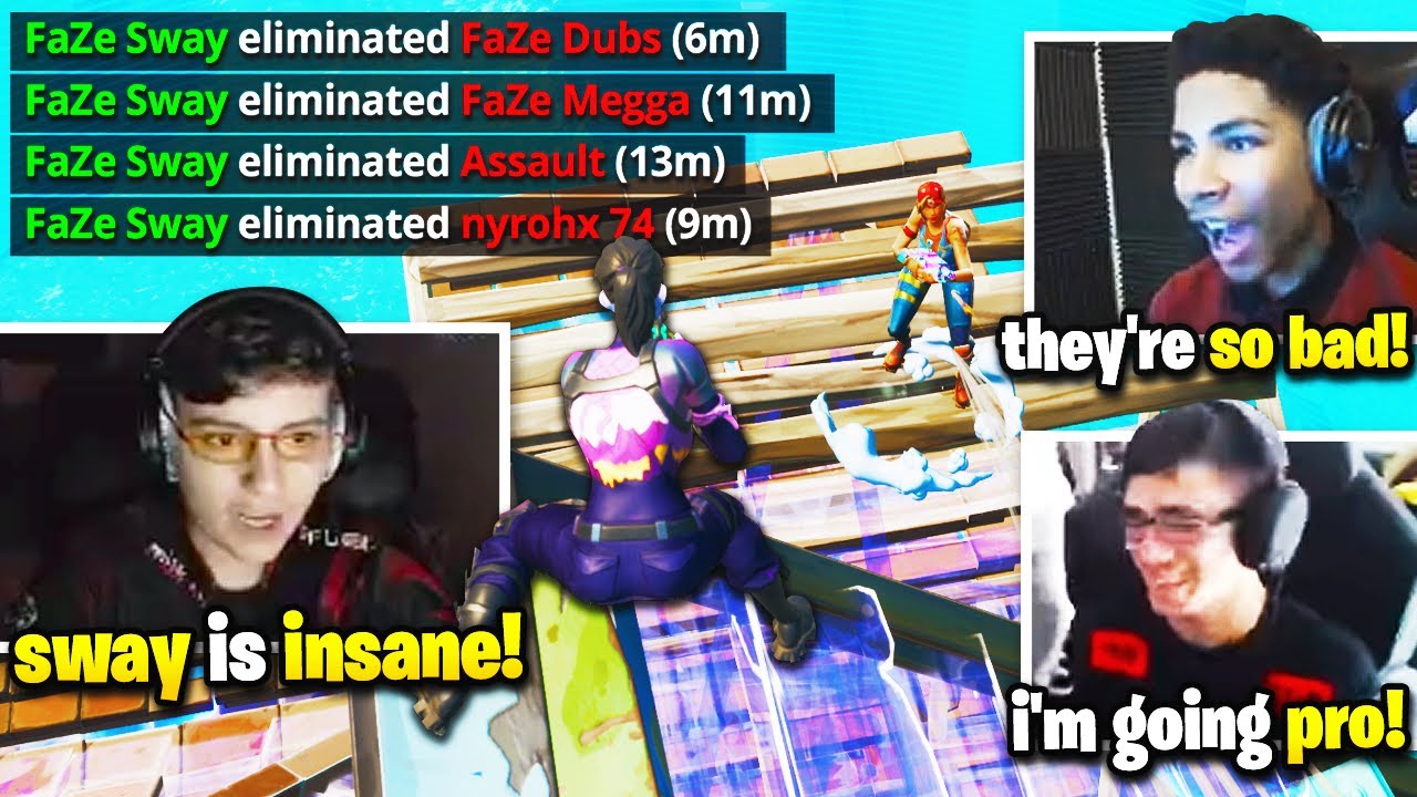 CLIX FaZe Sway & UNKNOWN *EMBARASSED* then GO FULL TRYHARD vs FaZe Dubs ...
