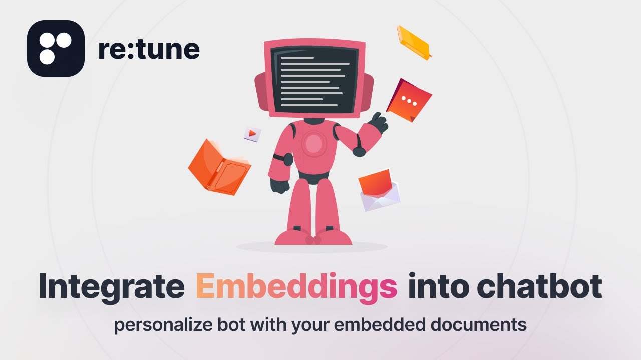 Integrate or connect text embeddings into chatbot - YouTube