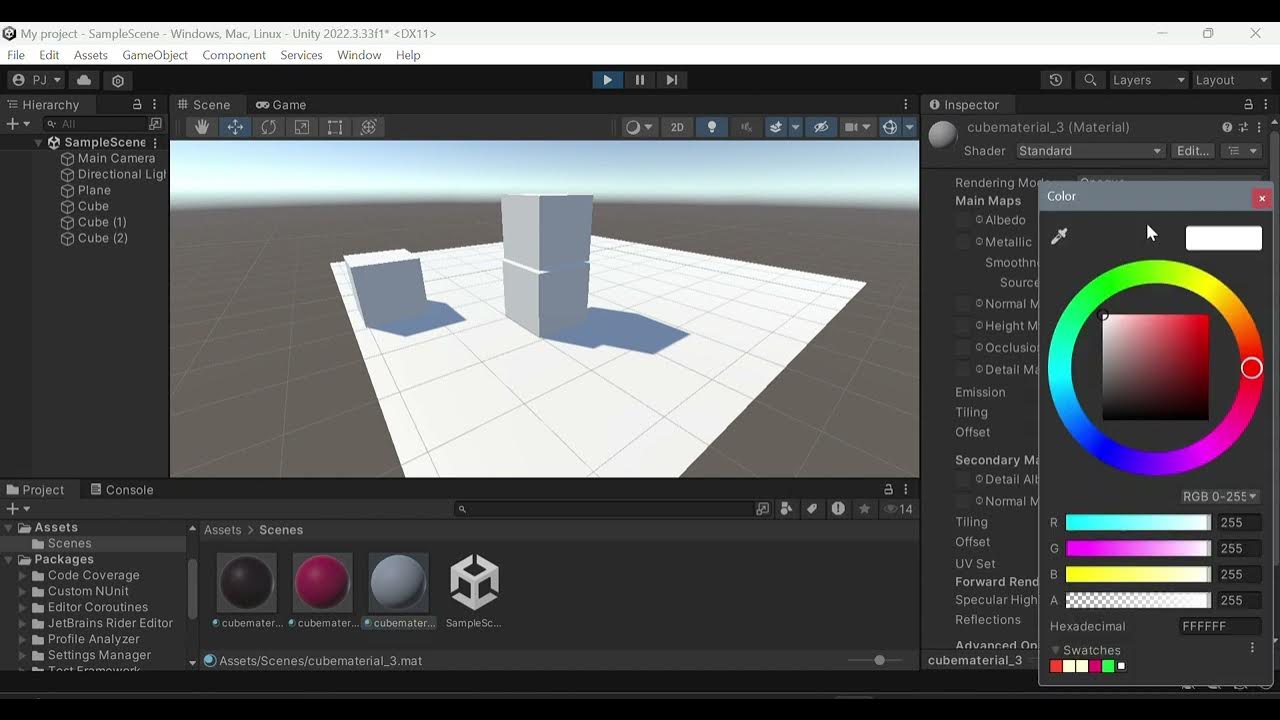 PLACING AND POSITIONING THE CAMERA, ASSETS AND OBJECTS IN UNITY - YouTube