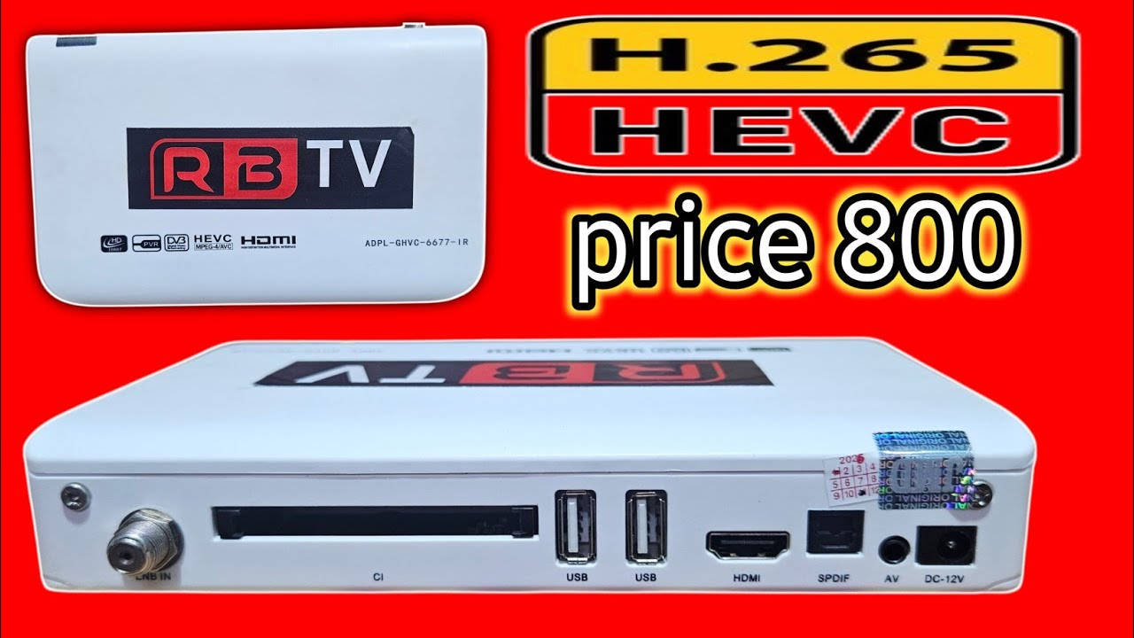 RB TV DD free Dish box || hevc 265 support DD free Dish box || best DTH ...