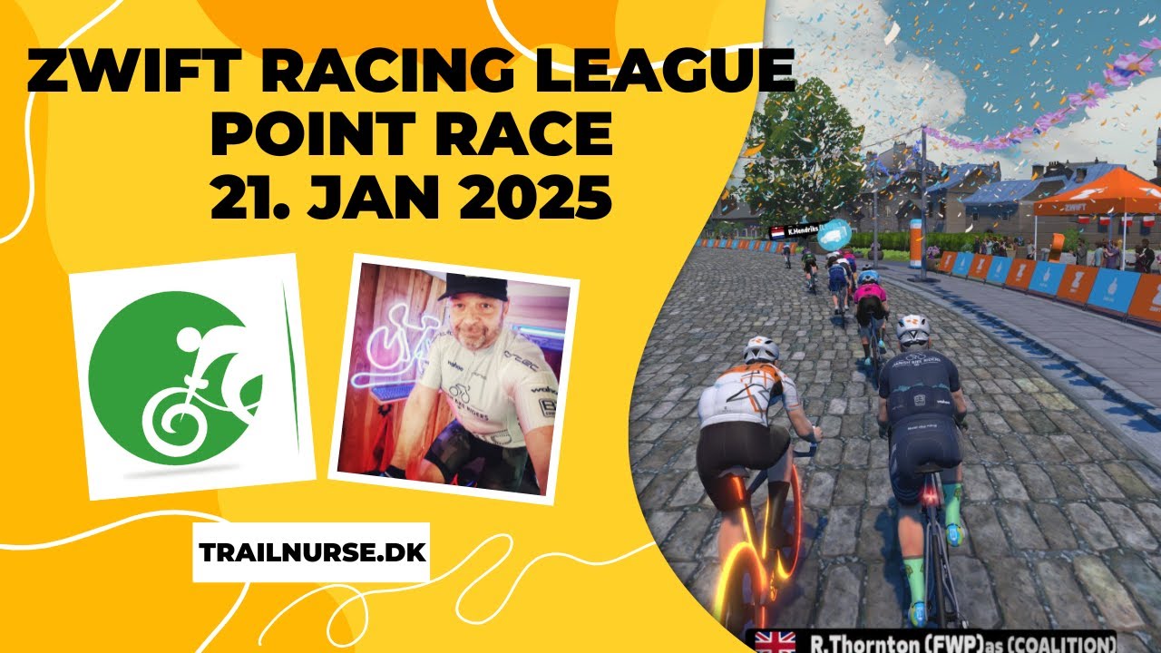 Zwift Racing League - Point Race - 21. jan 2025 - YouTube