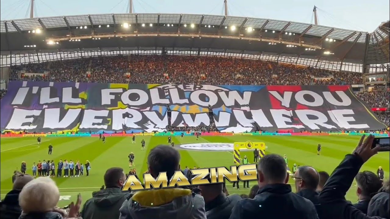 TIFO Manchester city vs Arsenal - YouTube