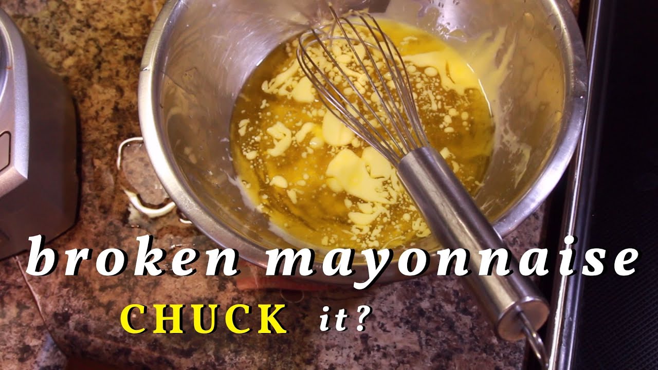 wait — don't throw out your broken mayo - YouTube